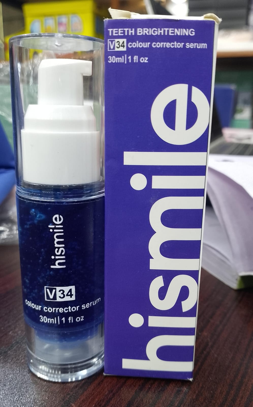 Hismile V34 Purple Color Corrector Teeth Whitening Toothpaste Effective ...