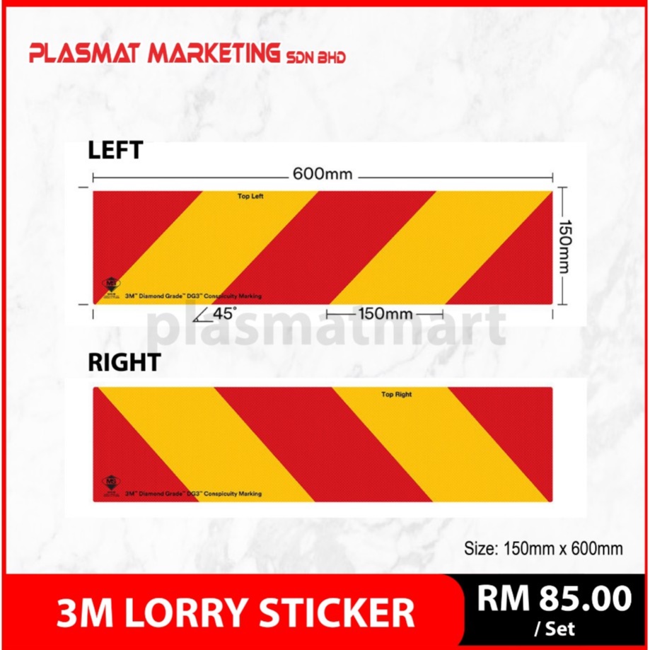 3M LORRY REFLECTIVE STICKER | Lazada