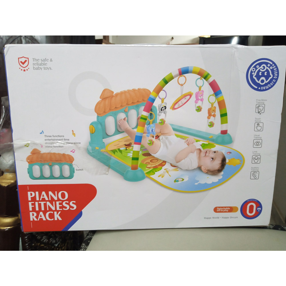 3 In 1 Huanger Baby New Born Piano Fitness Play Gym With Rattles and ...