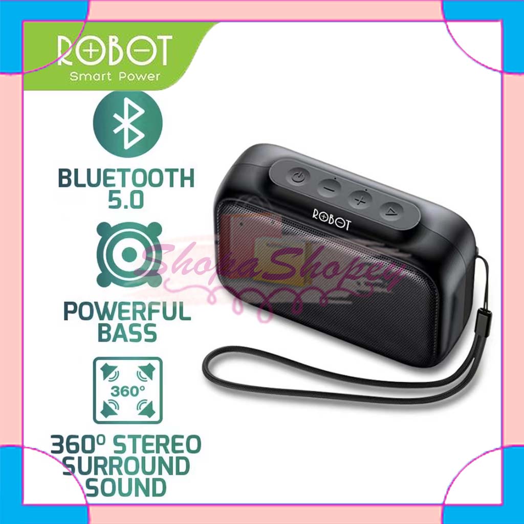 ROBOT RB110 Speaker Bluetooth Mini Portable 5.0 Support Micro SD & USB ...