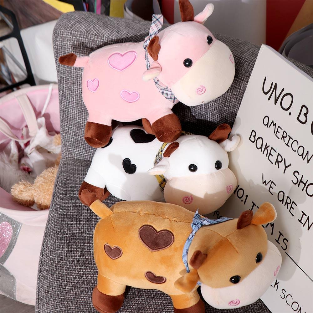 Home Decoration Cartoon Stuffed Animals Smile Cow Soft For Girls Cow ...