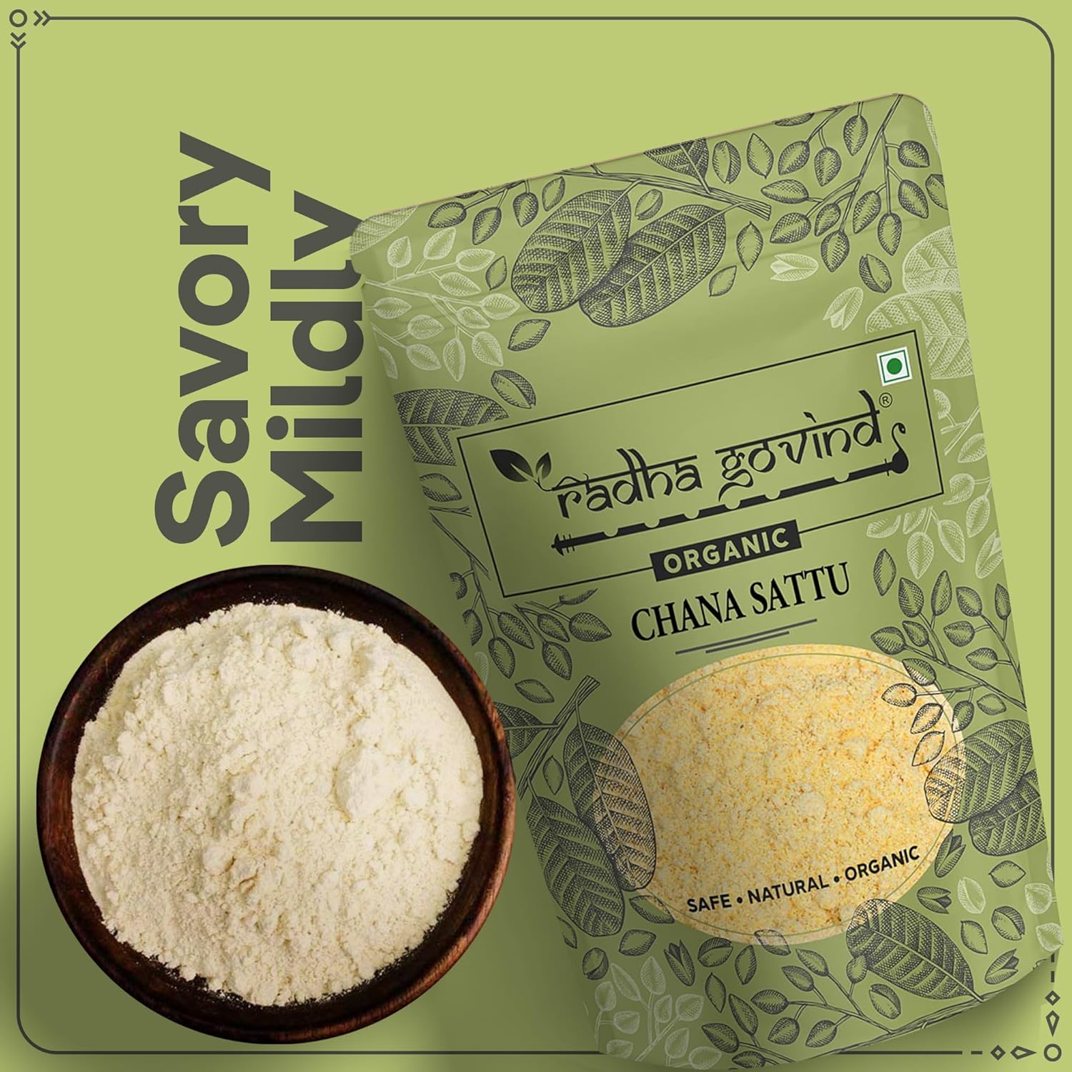 Organic Chana Sattu Powder | Fiber-Rich Sattu 1Kg | Daraz.pk