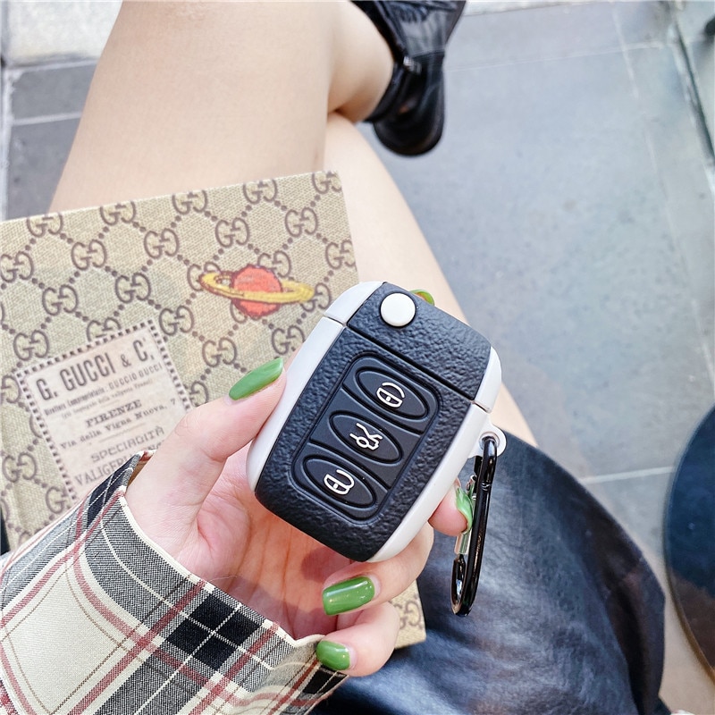 Cute car key Case For Apple Airpods Pro Cover Silicone Earphone Case ...