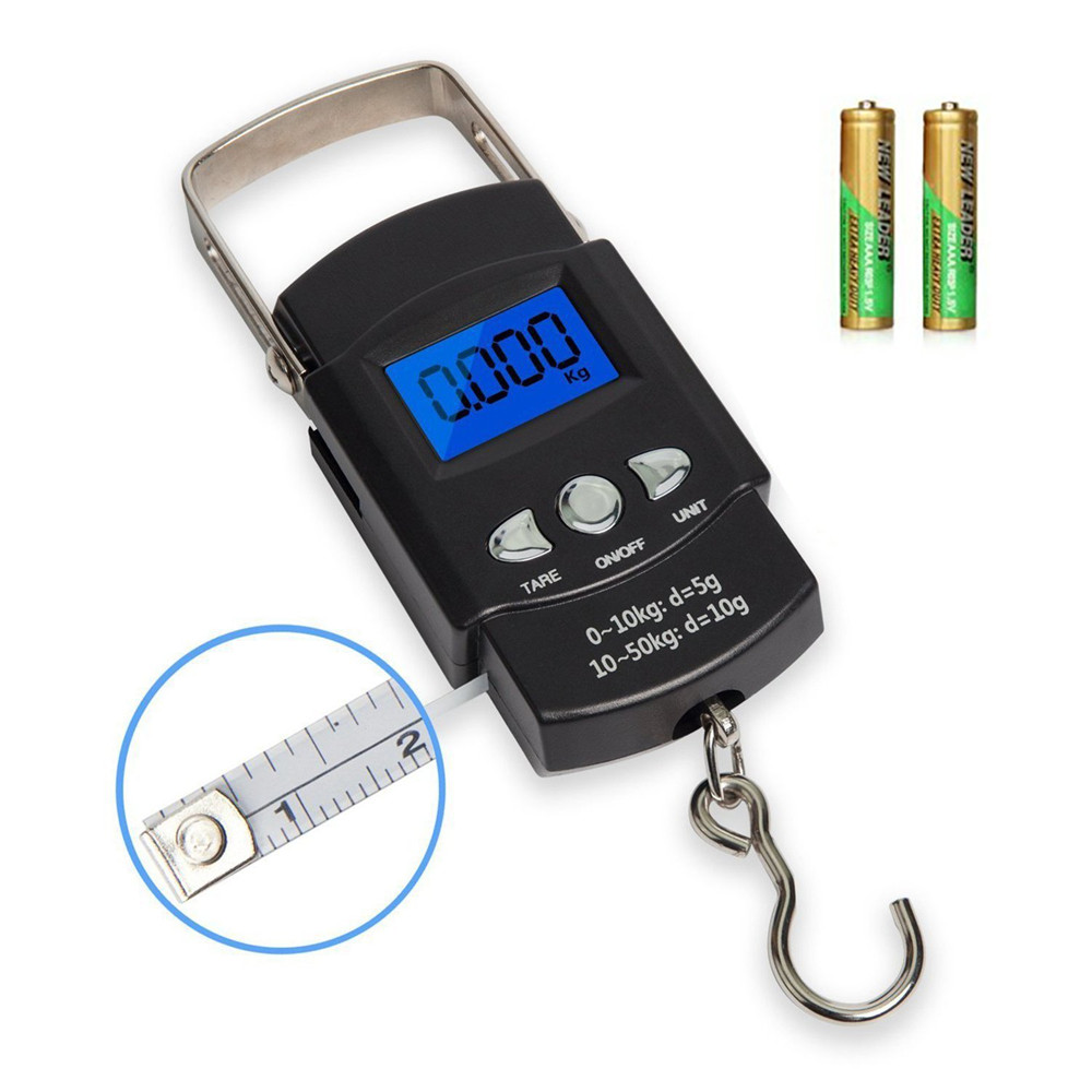 50KG Kitchen Electronic Scales Led Digital Display Fish Luggage Hanging ...