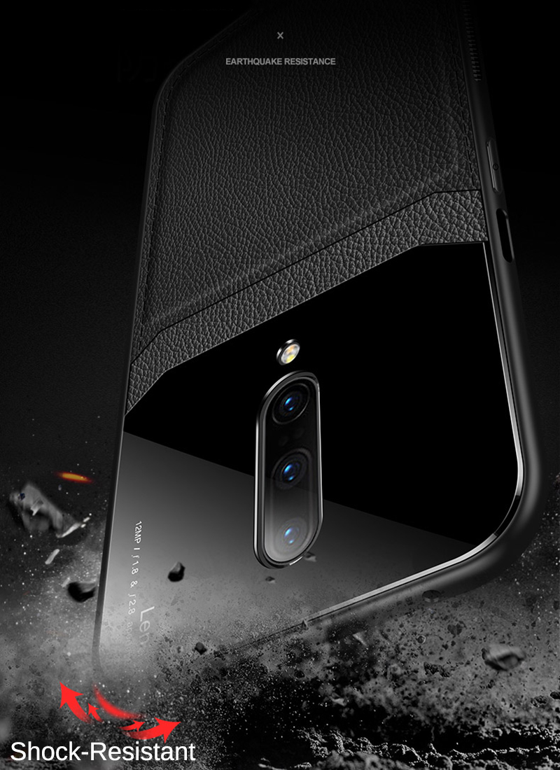OnePlus 7 Pro Case, WindCase Business Slim Litchi Skin Anti-slip TPU ...