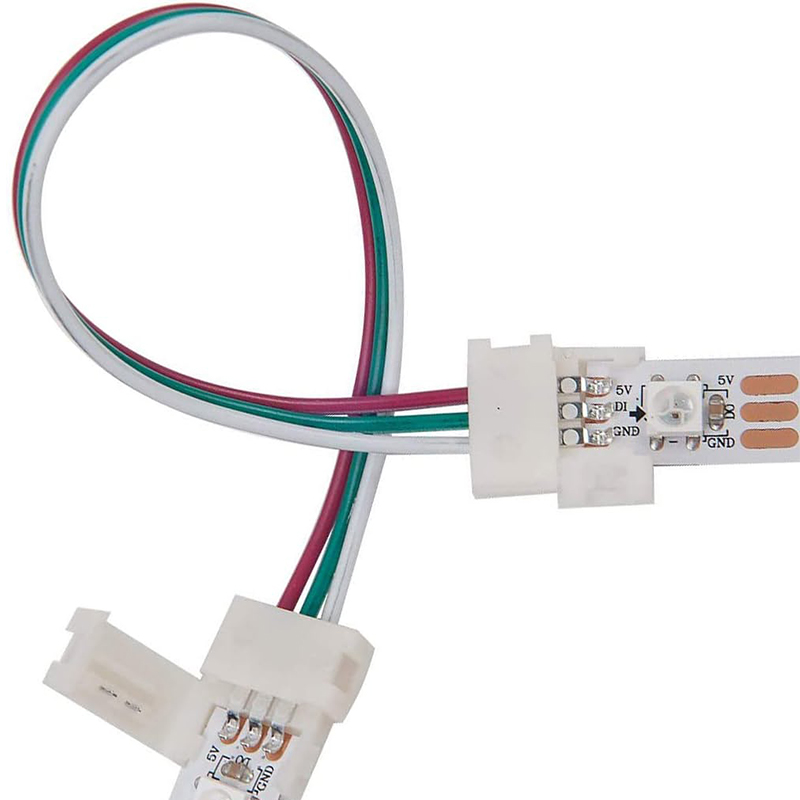 3pin 10mm Led Strip Connector Solderless Led Connector Corner Connector ...