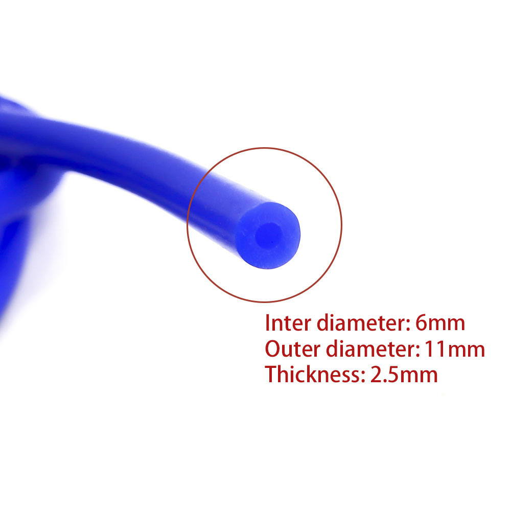 Dynoracing Silicone Vacuum Hose Silicone Blue Coolant Hose Id:3/4/5/6mm ...