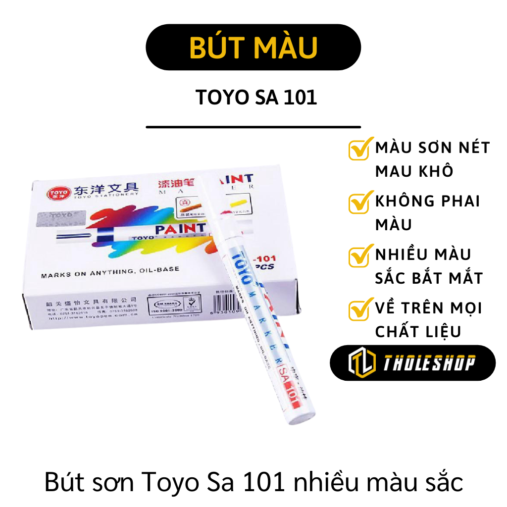 Bút sơn - Bút sơn Toyo Sa 101 màu trắng - Bút sơn vẽ trên mọi bề mặt ...