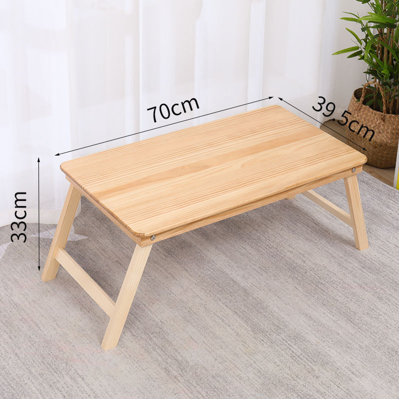 Laptop desk, desk on bed, solid wood folding table, lazy table, small ...