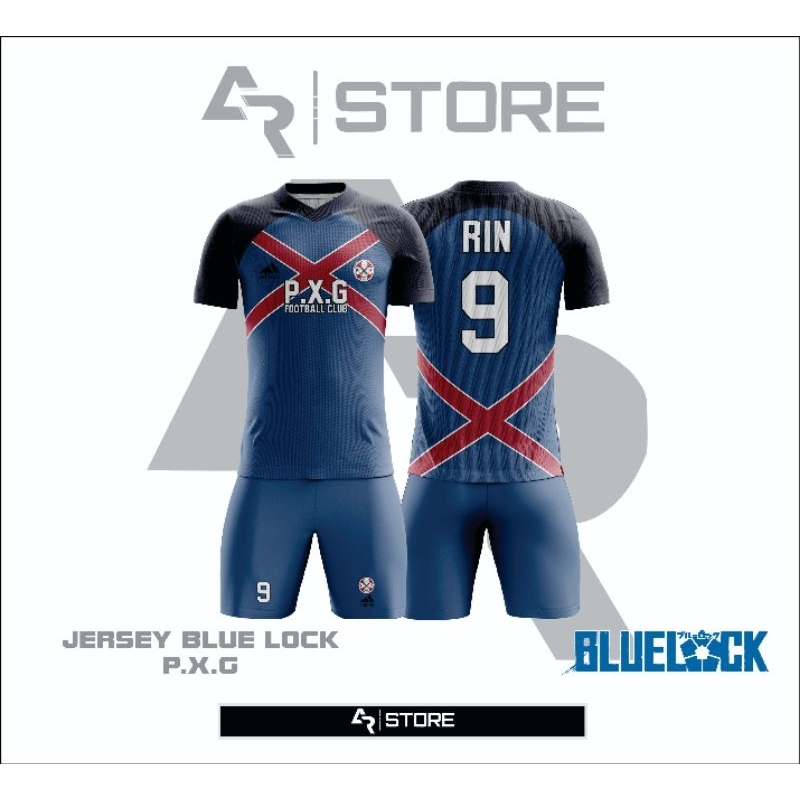 Jersey Anime Blue Lock - P.X.G (Paris X Gen) RIN Free/Can Custom ...