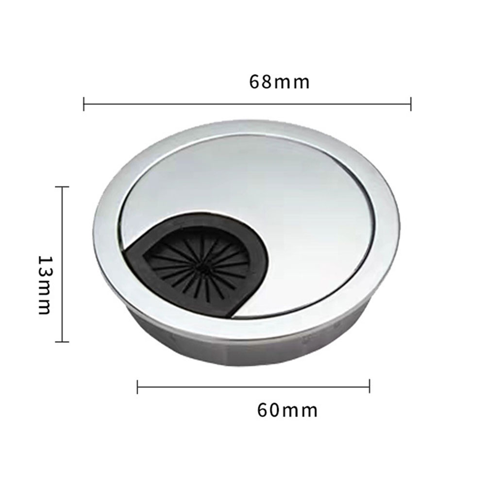 50/53/60mm Pc Computer Desk Metal Grommet Table Cable Tidy Wire Hole ...