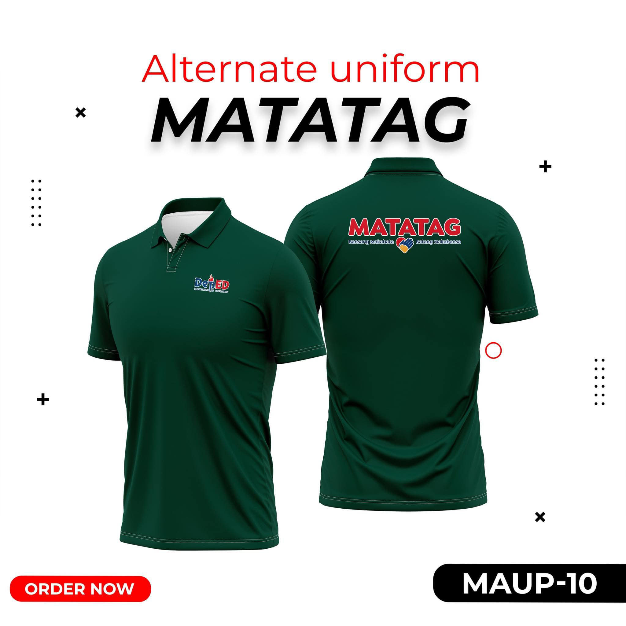DEPED MATATAG POLO UNIFORM SUBLIMATION POLO-Shirt FOR Men AND WOMEN ...