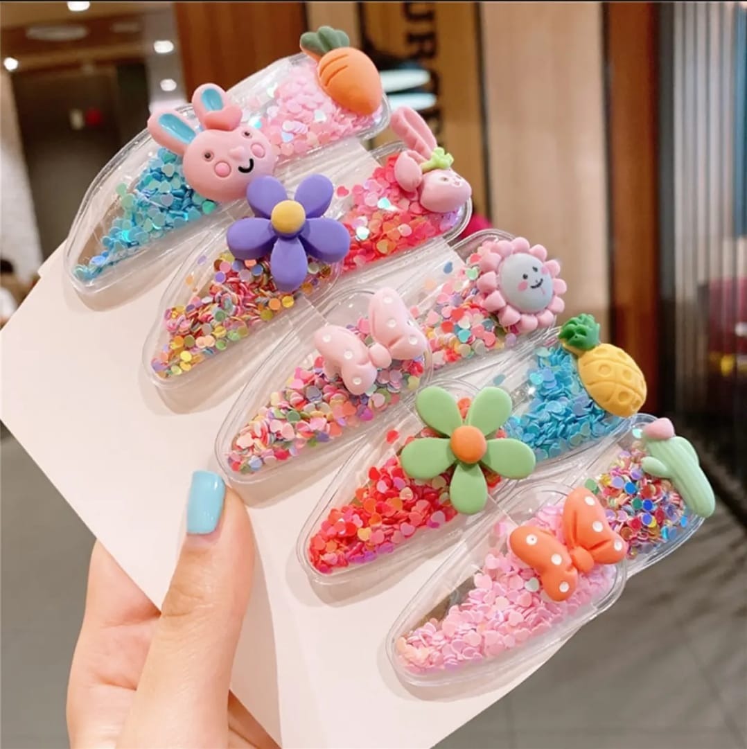 LDM Kids Hairpin Cute Animals Fruit Small Flower Side Bangs Bb Clips ...