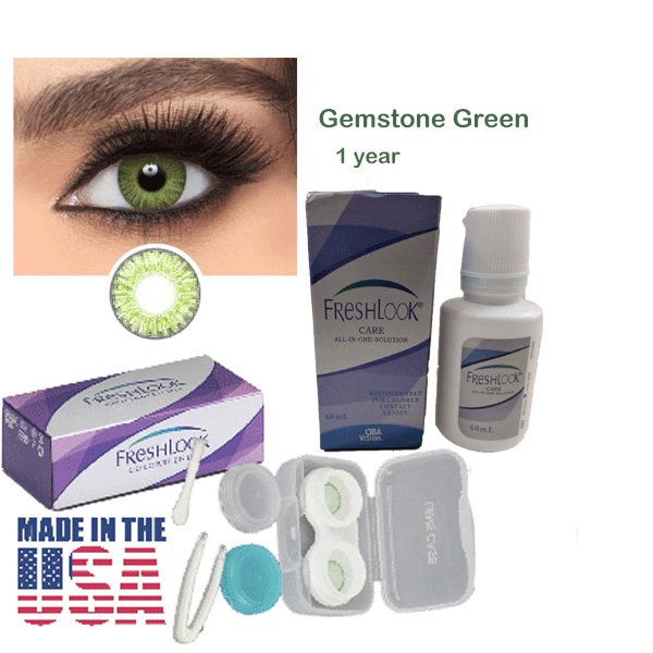 Colour GEMSTONE GREEN- Fresh Look ggcl Color Blends Contact Lens - Full ...