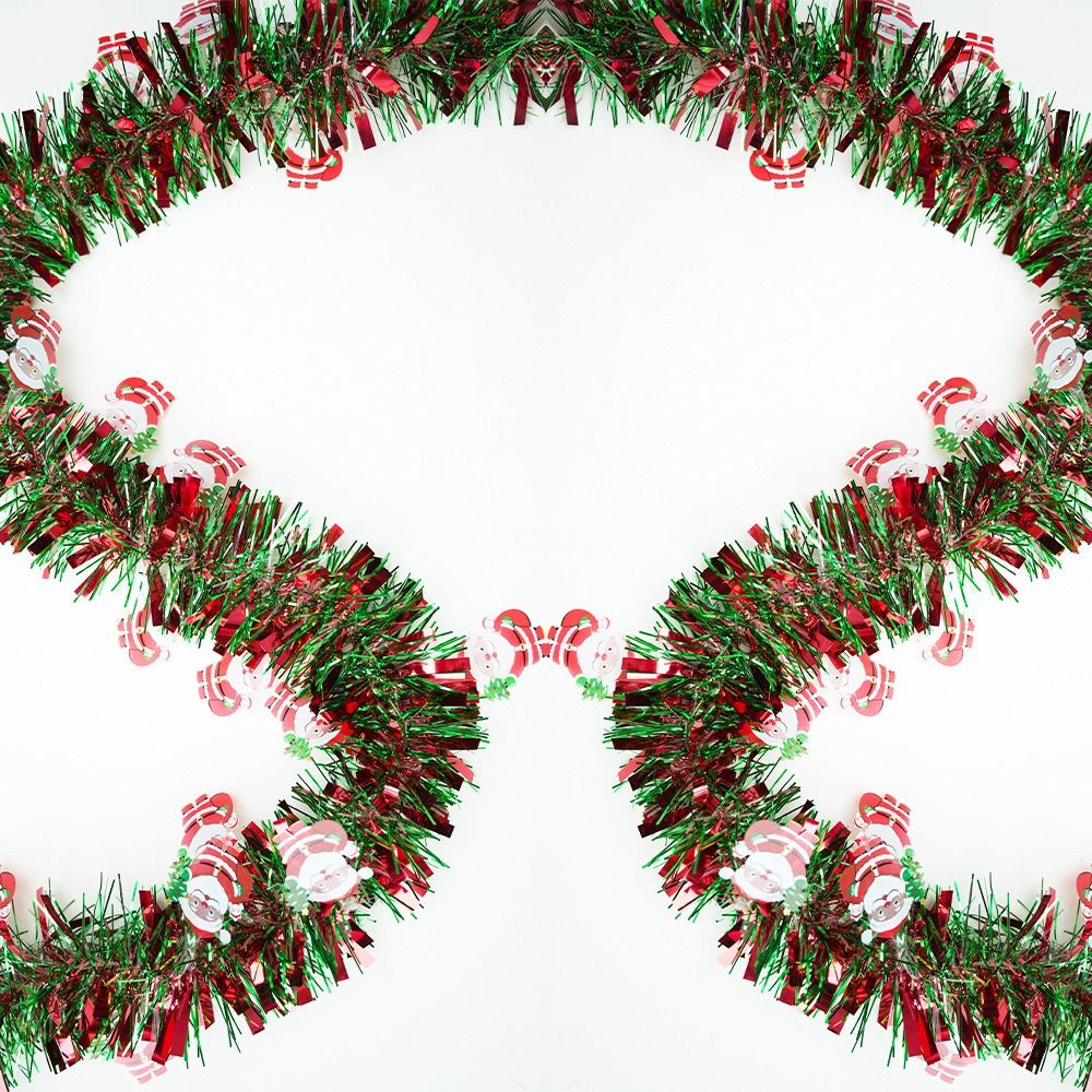 Fashion 2m Xmas Tree Decor Ribbon Hanging Bright Color Sequined Garland ...