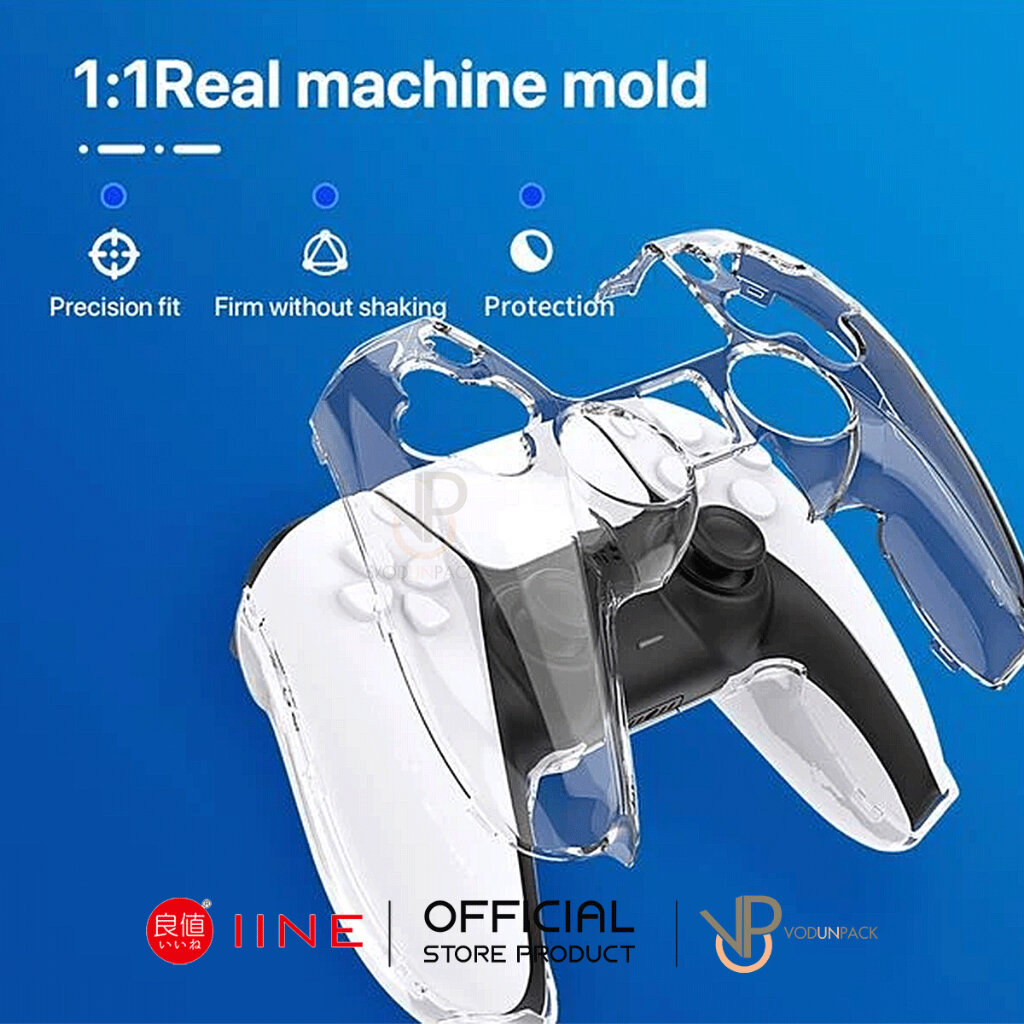 iine เคสใส จอย PS5 Clear Case For Joy Playstation 5 Dual Sense Crystal ...