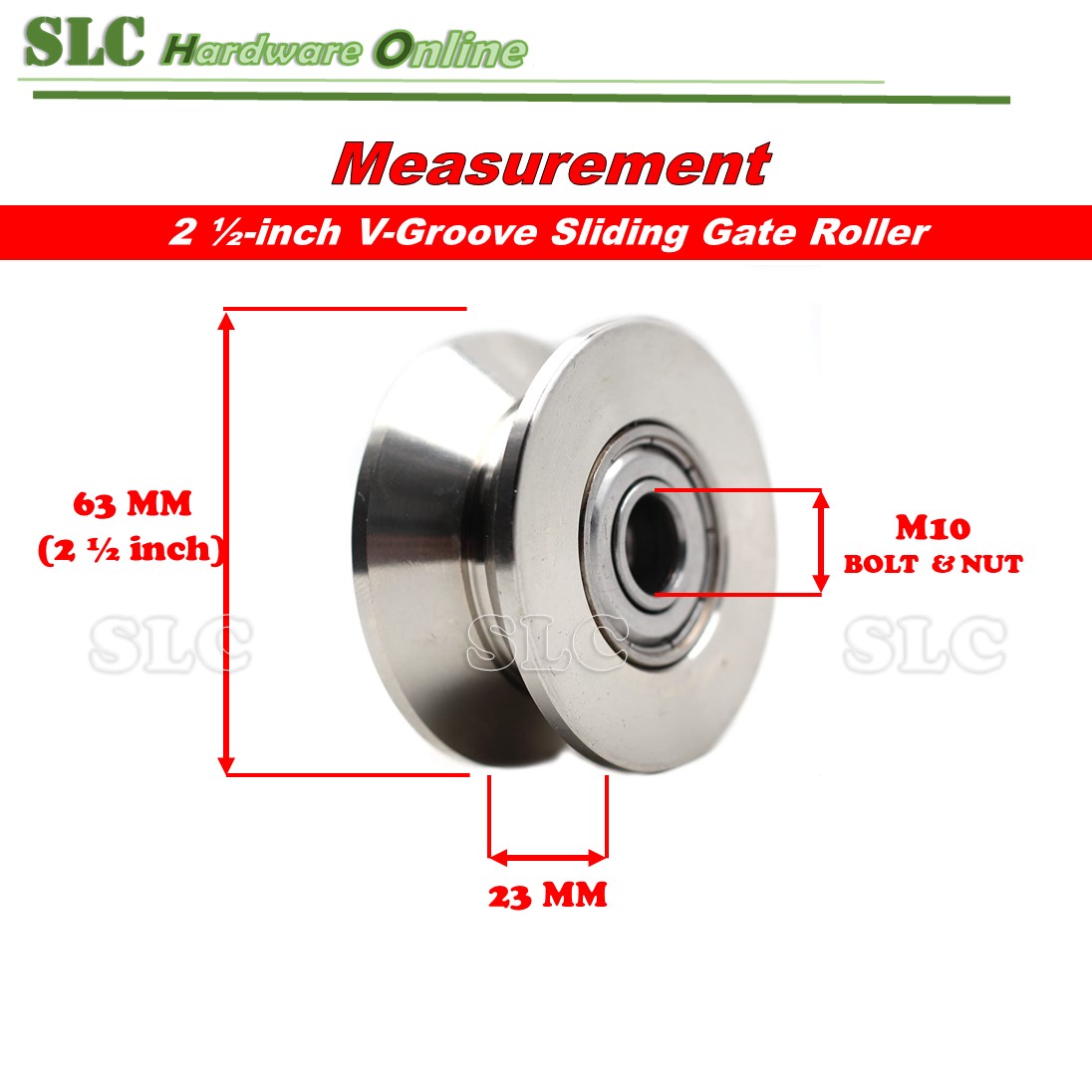 Auto Gate V Groove Sliding Gate Roller Heavy Duty 2" / 2-1/2" / 3" x ...