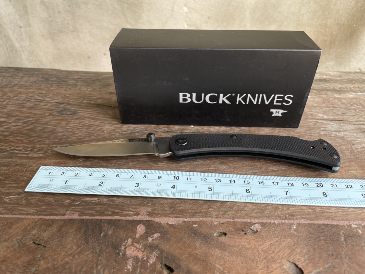 Buck 110 SLIM PRO TRX Black {0110BKS3-B CAT.11880} #มีดพับ ...