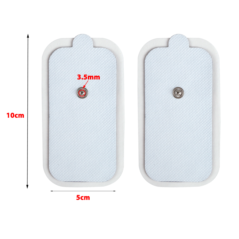 8pcs/set Snap-on Electrode Pad Plate Combination Reusable Gel Patch For ...