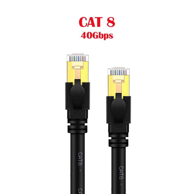 40Gbps Ethernet Cable 30m Rj45 Cat8 Lan Cable Double Shield Wire CAT 8 ...
