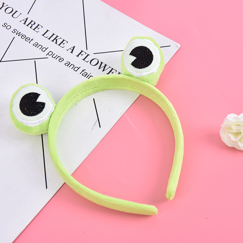 Frog Makeup Headband Wide-brimmed Elastic Hairbands Cute Girls Hair ...
