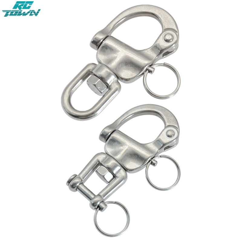 70mm Swivel Shackle 360 Degrees Rotatable 316 Stainless Steel Quick ...