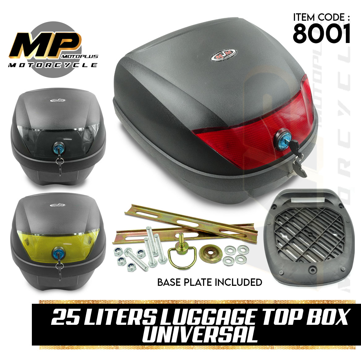MOTOMAN MJM TOP BOX 25L- MOTOPLUS | Lazada PH