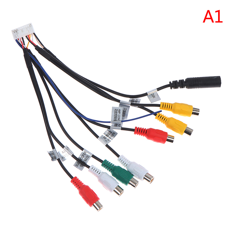Android radio Car Accessories RCA Output Wire Aux-in microphone Adapter ...