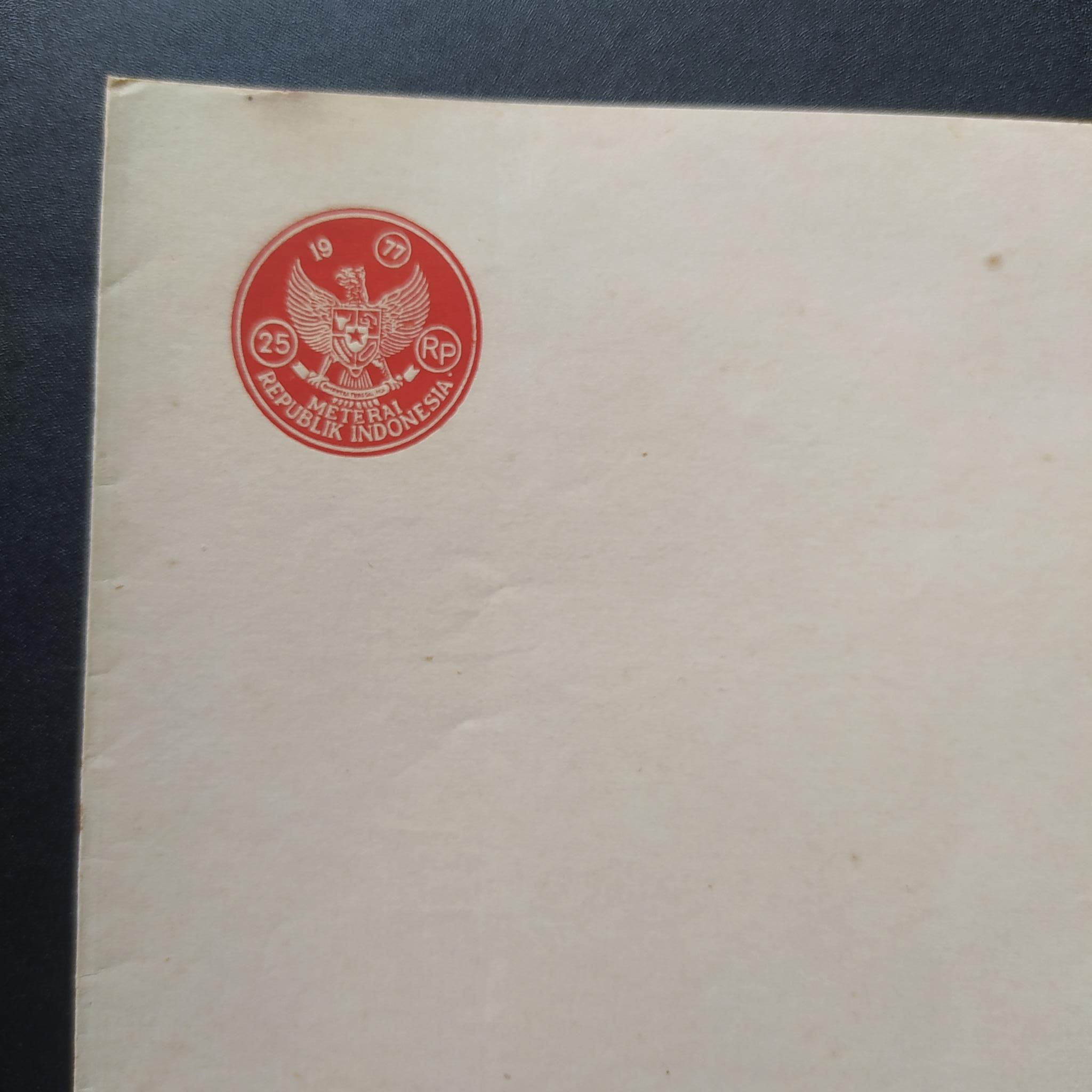 Kertas Segel Rp 25 Tahun 1977 Double | Lazada Indonesia