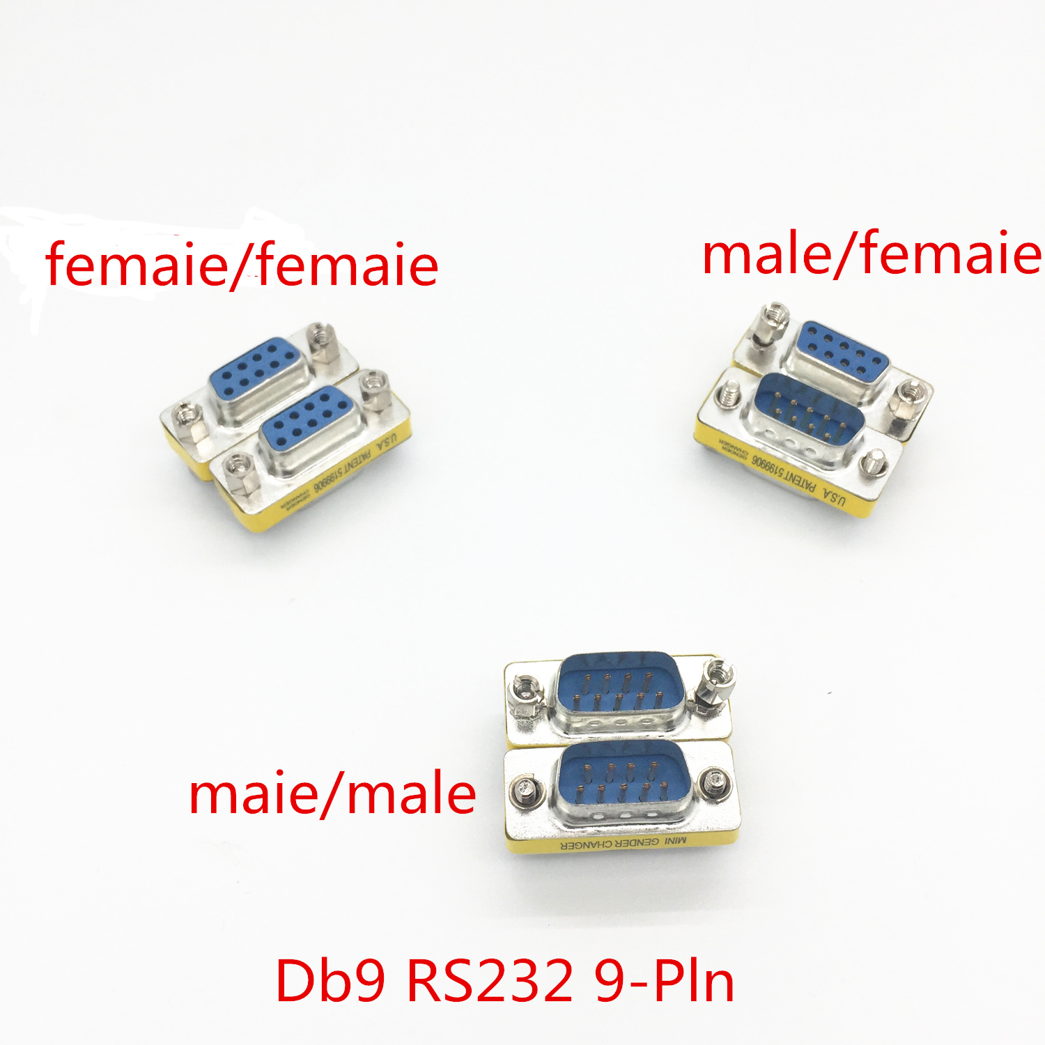 【InnovateWorld】High Quality RS 232 Vga DB9 Femal Male Plug Adapter ...