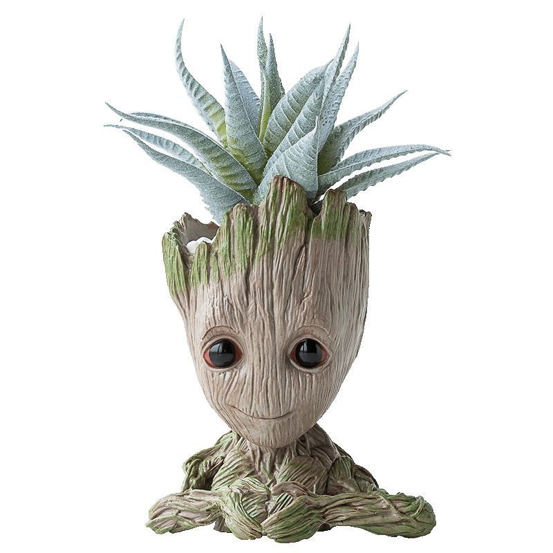 กระถางต้นไม้ กระถางแคคตัส groot cosbaby cactus succulent pot figure ตก ...