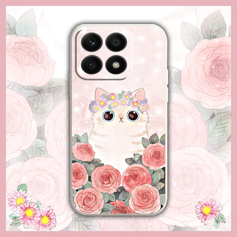 Skin feel silicone Anti-fall Phone Case For Honor X8a Lens bump ...