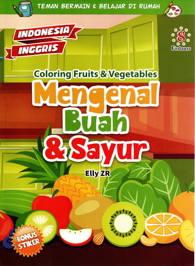 MENGENAL BUAH & SAYUR BONUS STIKER (INDONESIA-INGGRIS) | Lazada Indonesia