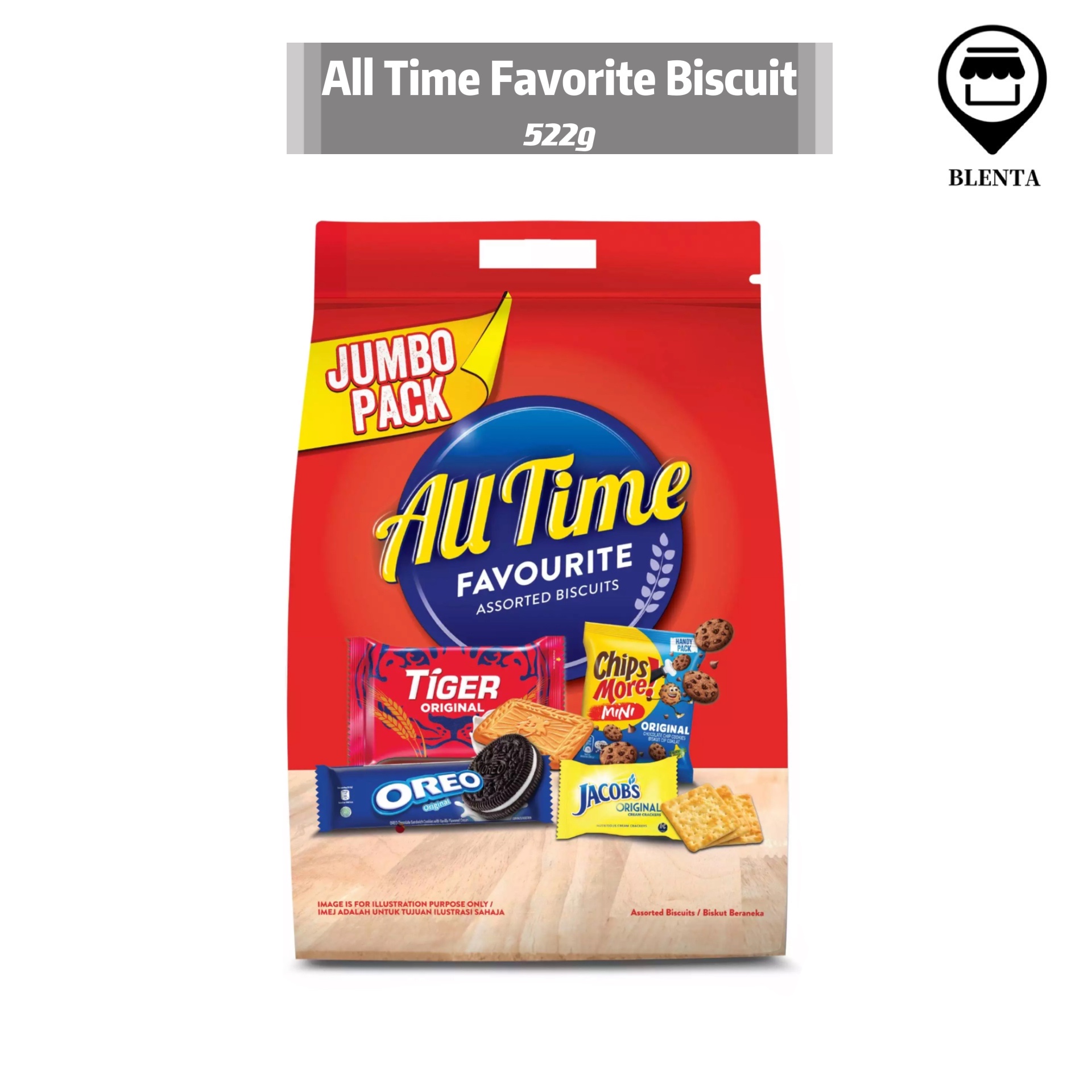 All Time Favourite - Assorted Biscuits, Biskut, Chipsmore, Tiger, Oreo ...