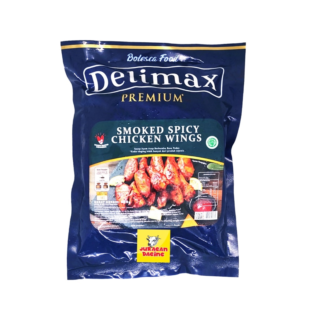 Delimax Premium Smoked Spicy Chicken Wings 500gr | Lazada Indonesia