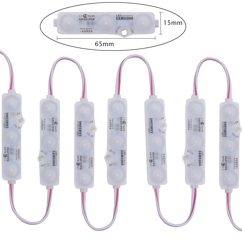 DC12V LED Module 3LEDs 1.2W Super Bright Advertising Design LED Module ...