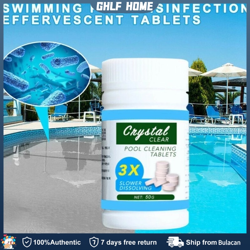 100Pcs Swimming Pool Cleaning Tablets Swimming Pool Effervescent Tablet ...