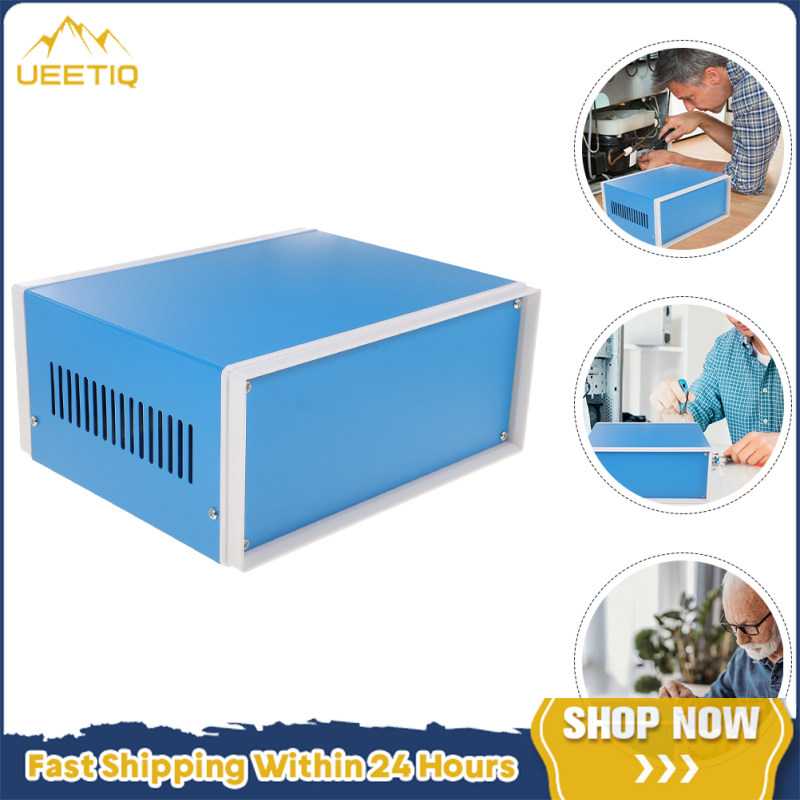 UEETIQ Electronic Enclosure Box Metal Electronic Project Case Junction ...