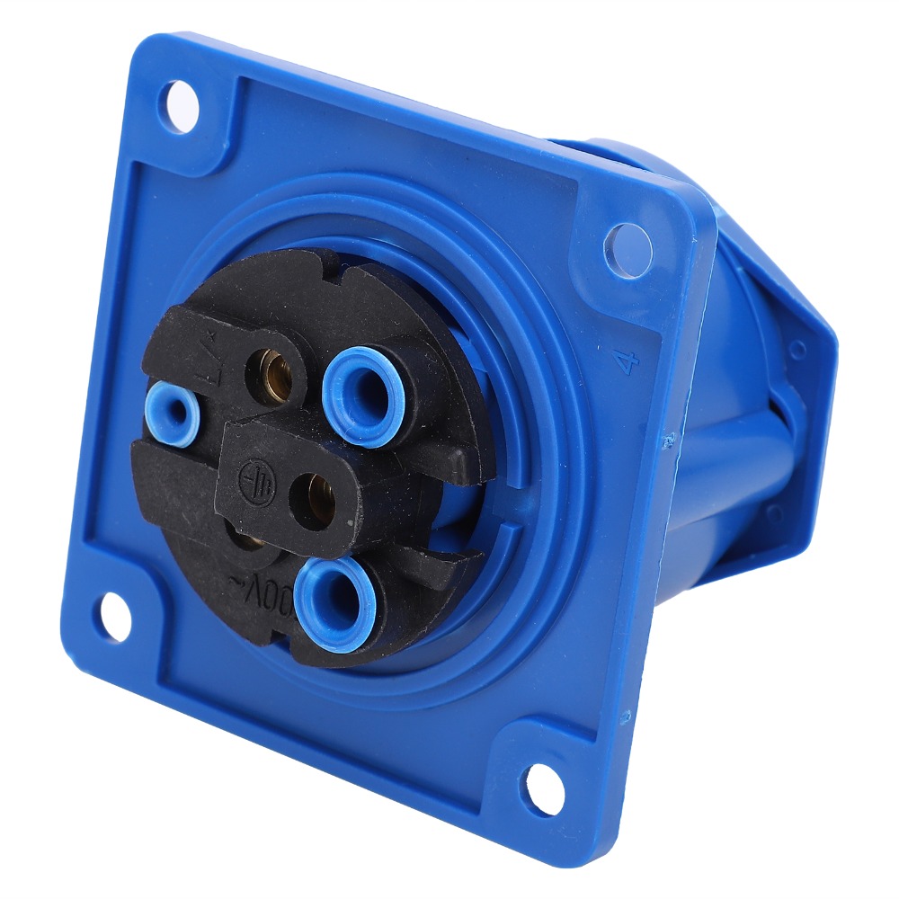 2 Pcs Manufacturing Plants 3 Pin 16A Industrial Power Socket 2P+E 220 ...