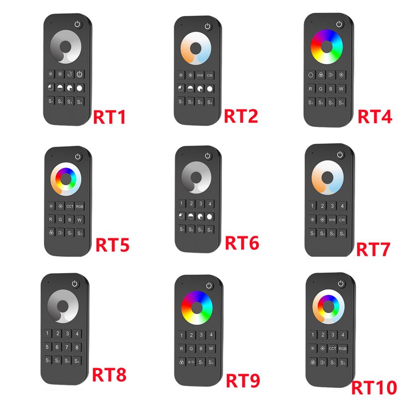 RGB+CCT touch RT1 RT2 RT4 RT5 RT6 RT7 RT8 RT9 RT10 1 4 8 Zones ...