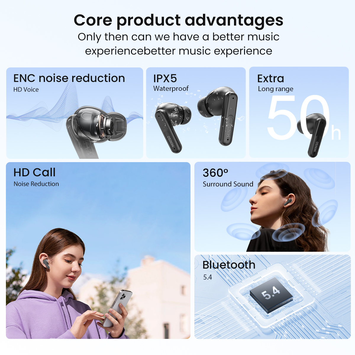 【Shop with Confidence】 X50 TWS Headphones 5.4 Earbuds Sport Earphone ...