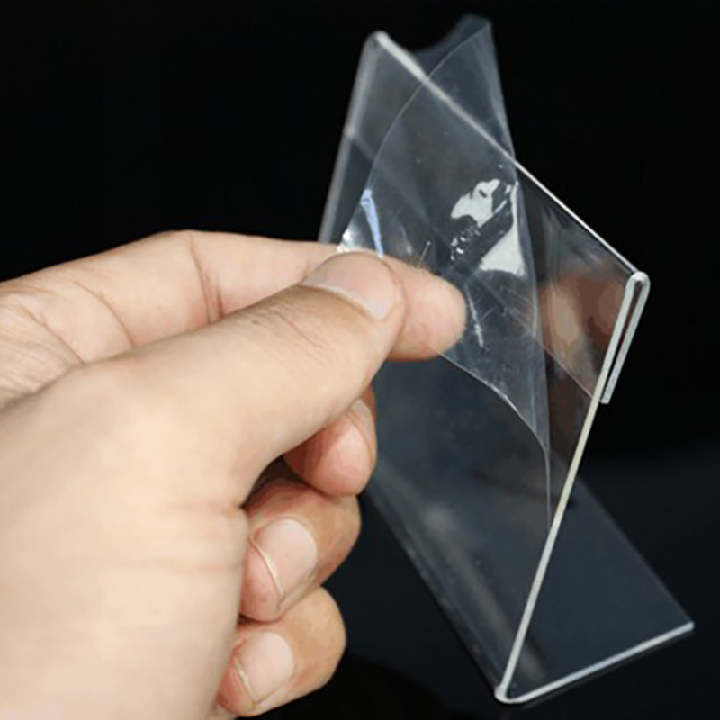 Clear Plastic Table Sign Price Tag Label Display Paper Promotion Card ...