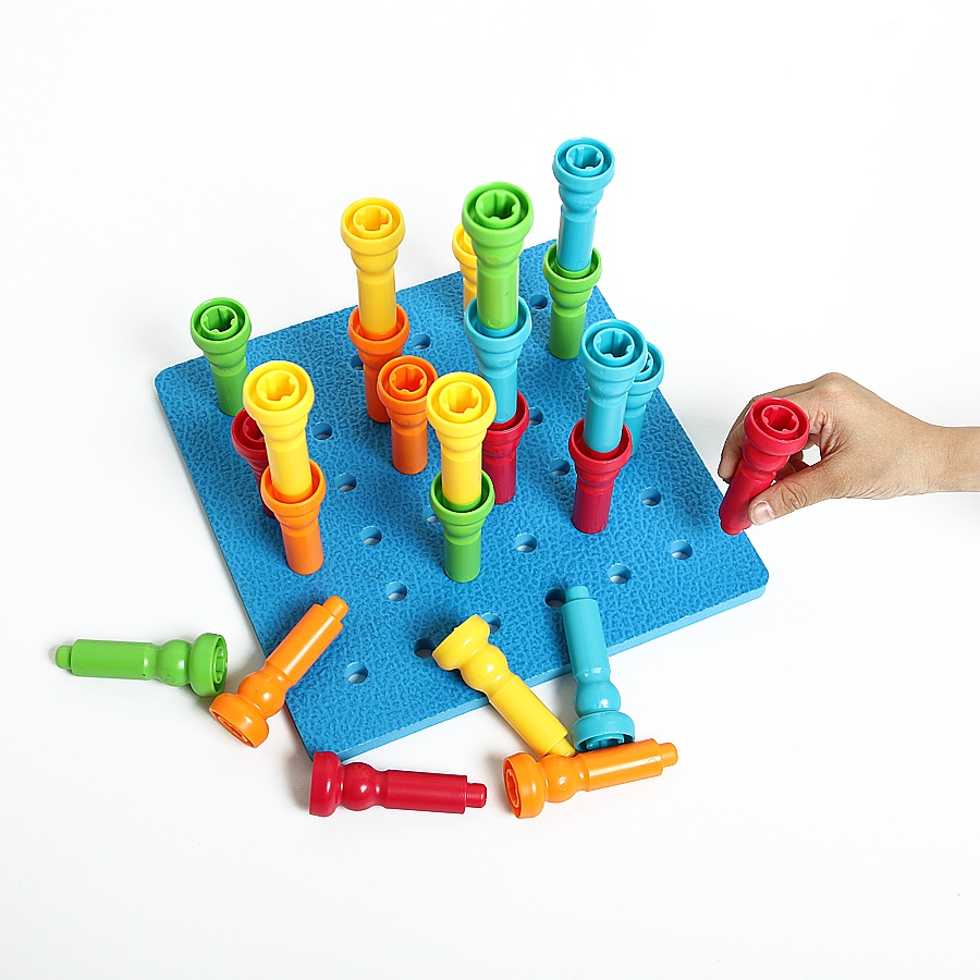 Pegboard For Kids Pegboard Toys Colour Sorting Activities | Lazada