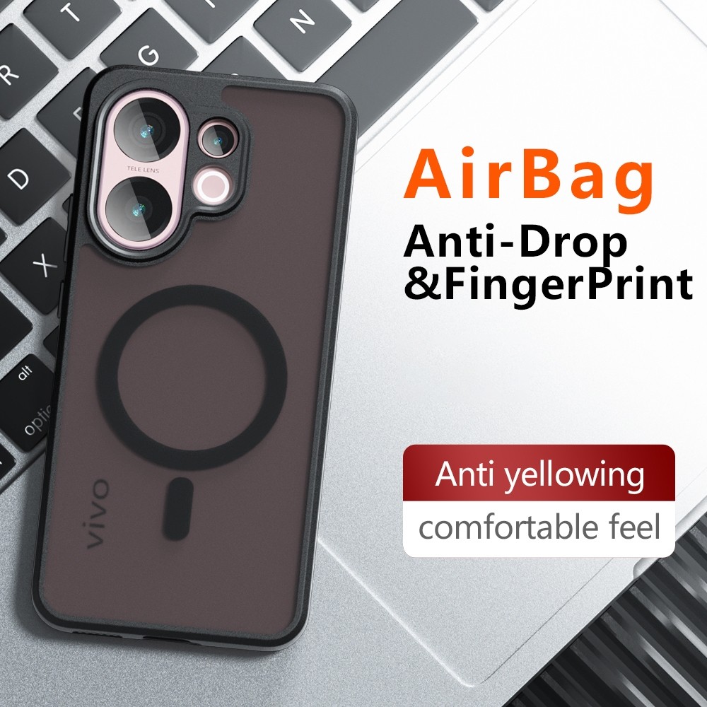 Phone case vivo X200 FE Back cover Armor Matte Frosted Clear Magnetic ...