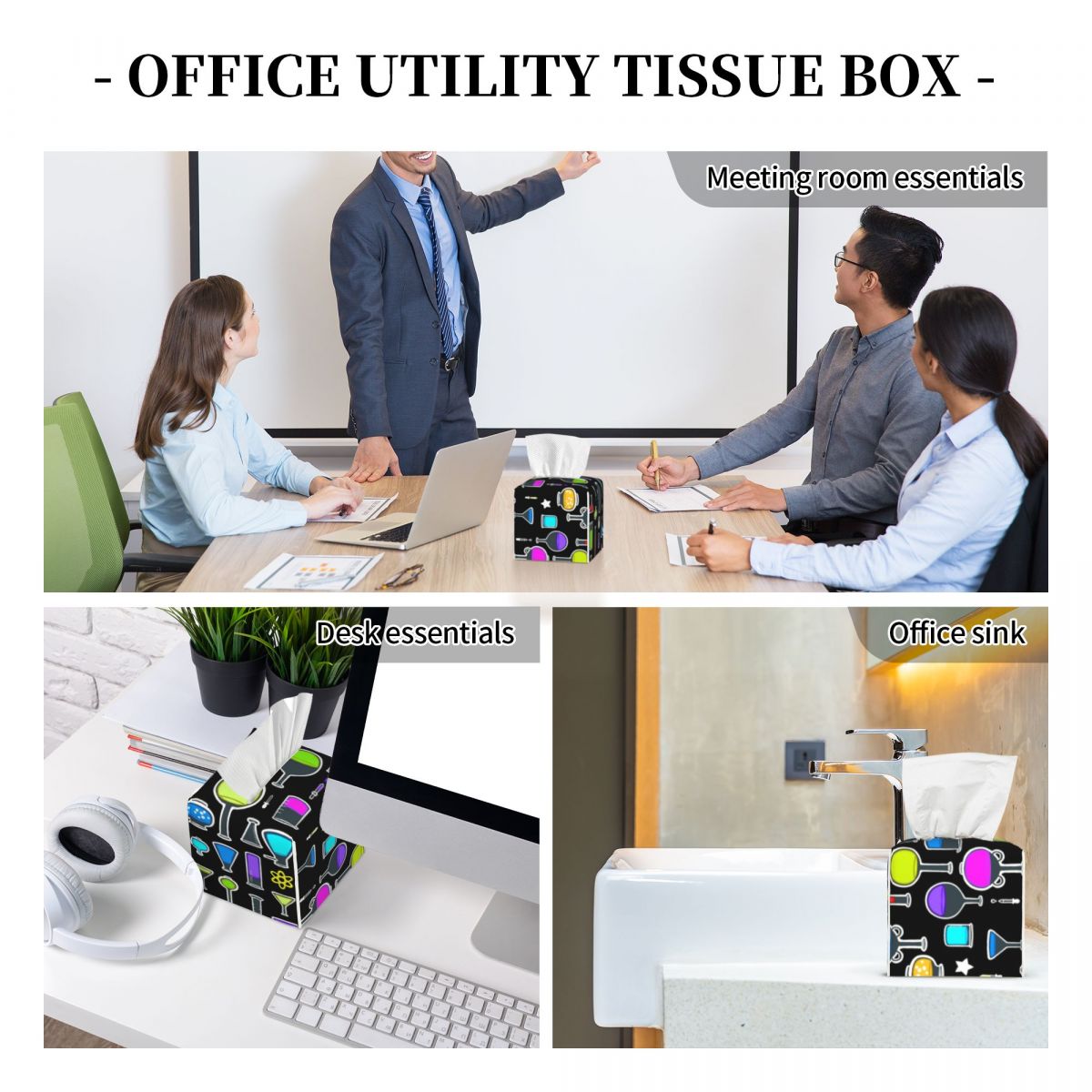 Custom Beakers Laboratory Technology Tissue Box Holder Square Science ...