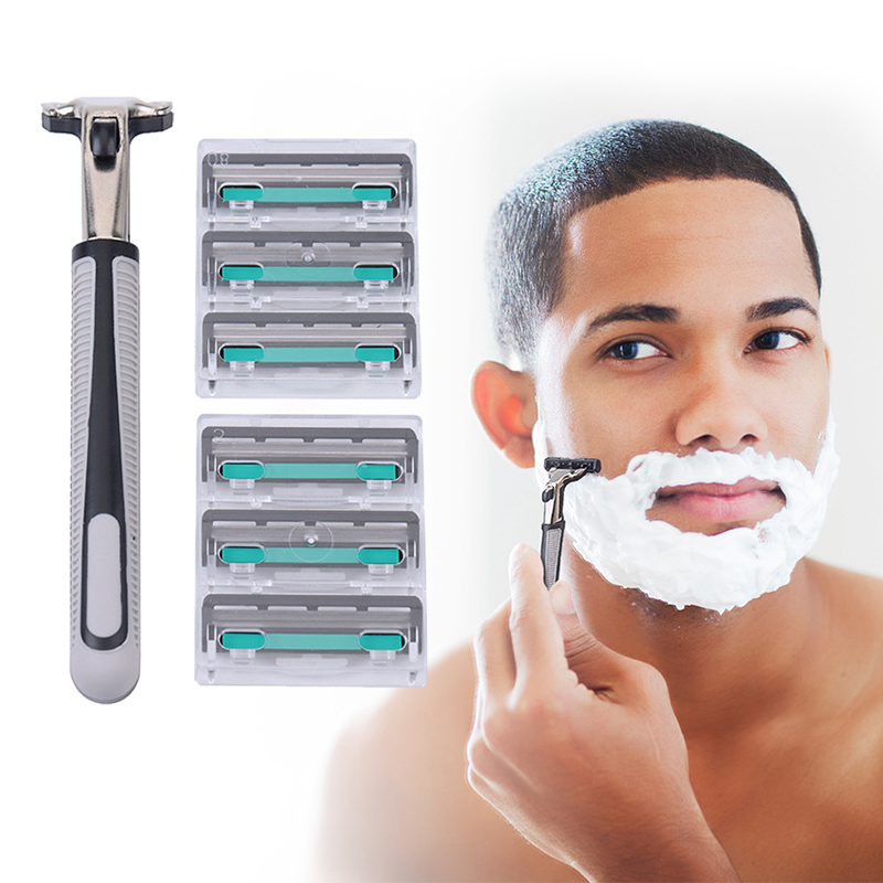 Men's Manual Shaver 2 Layers Razor Shaver With 30 Blades for Men ...