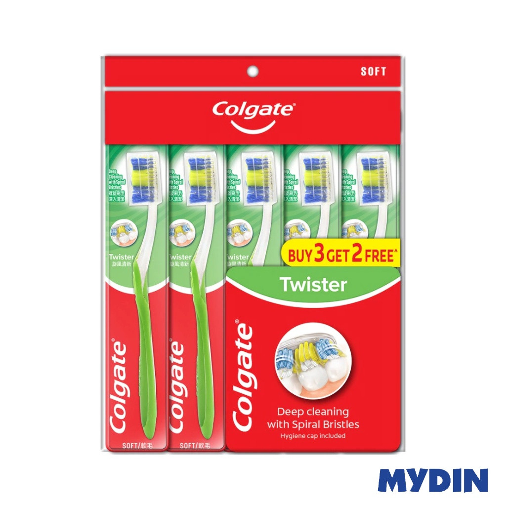 Colgate Twister Toothbrush (5's)- 2 Variants | Lazada