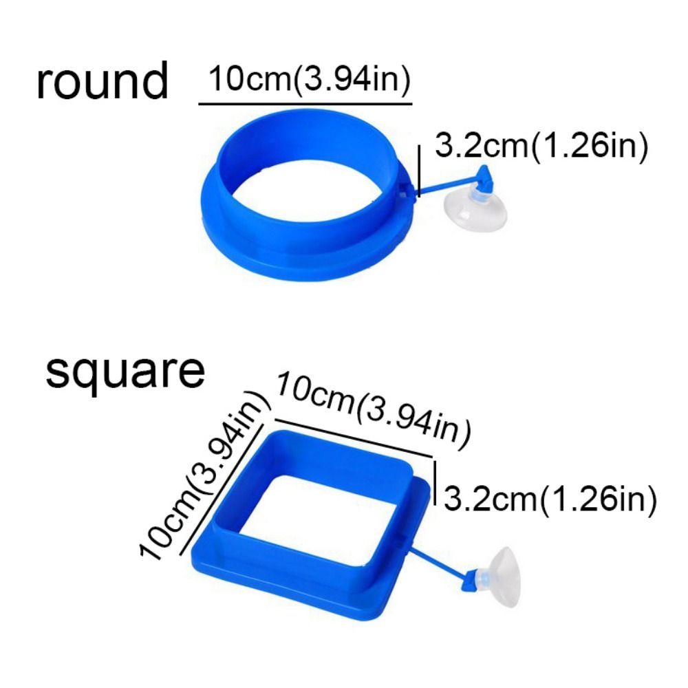 Portable Thicken Floating Feeding Ring Suction Cup Round/Square Fish ...