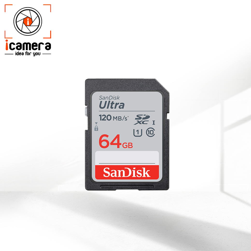 Sandisk Memory SDHC Ultra 64GB UHS-I 120 MB/s Class10 - SD - icamera ...