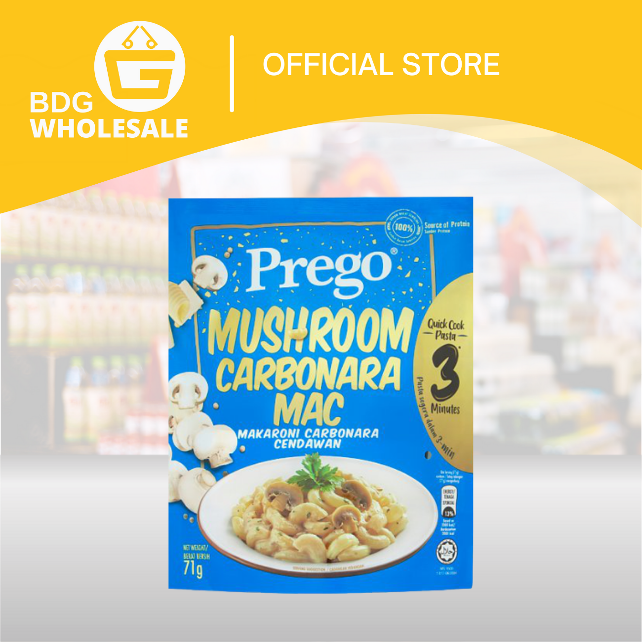 Prego Mushroom Carbonara Mac 24 x 71g | Lazada